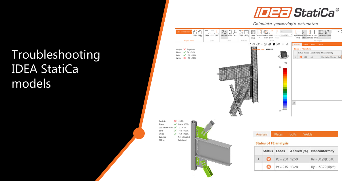 Troubleshooting IDEA StatiCa Connection models | IDEA StatiCa